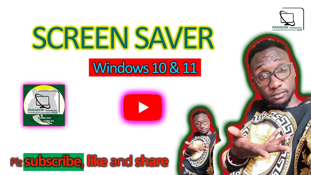 PARADOX Teck: How to set SCREEN SAVER on Windows 10&11 laptop (uko ...