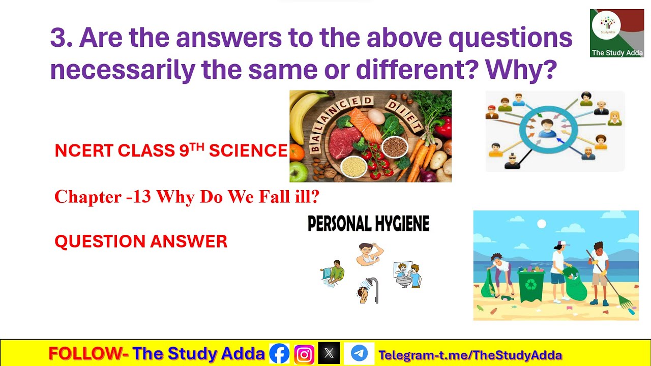 3. Are the answers to the above questions necessarily the same or ...