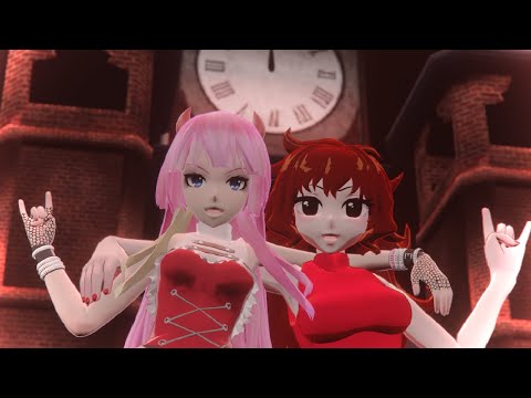 【Blender MMD】Bad Apple!!【Maiko Hakaine & FNF Girlfriend】【UTAU Cover ...