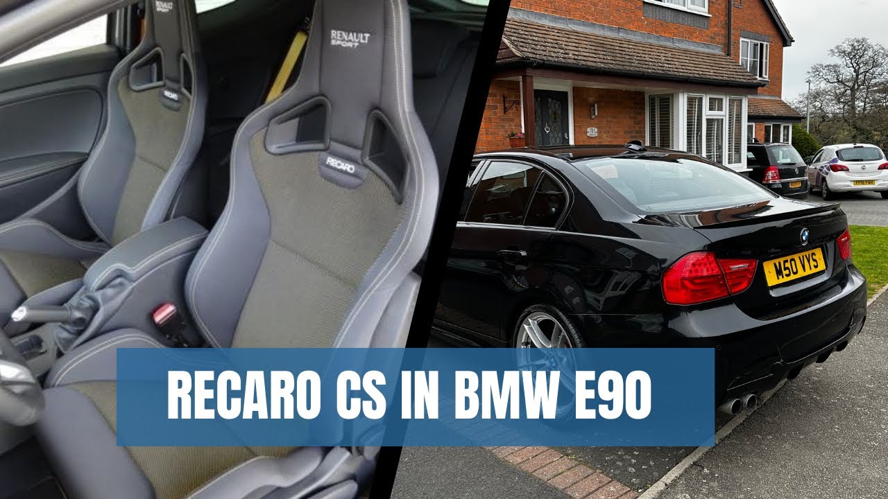 Recaro CS seats install in bmw e90 diy retrofit guide e91 e92 m2/m3/m4 ...