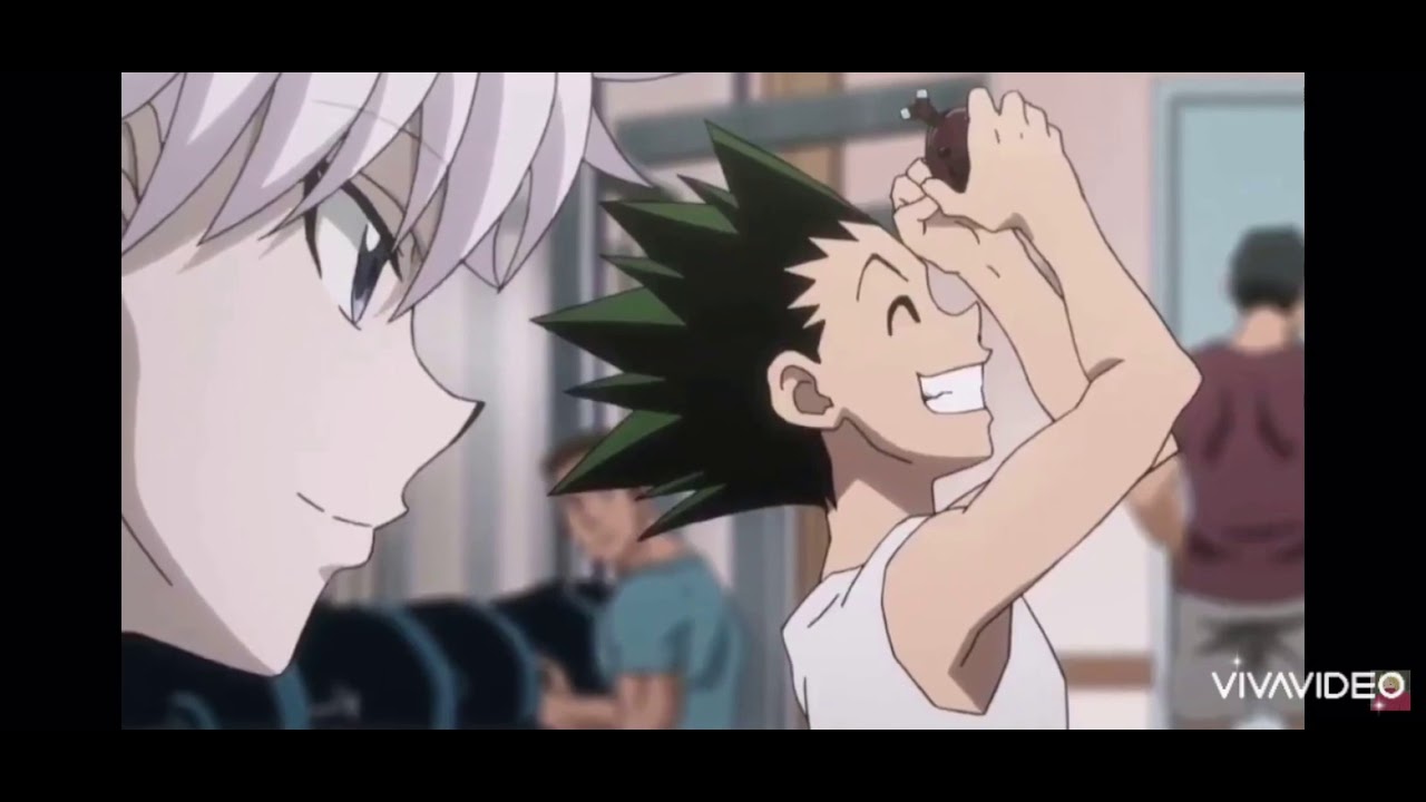 Killua lovingly staring at Gon for 1 min straight - YouTube