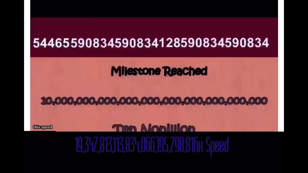 1 to 1 decillion continutes to a decillion speed - YouTube