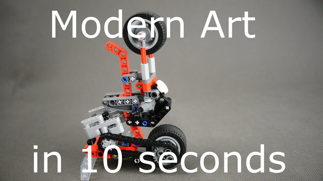 Lego modern art in 10 seconds Lego Technic 42132 - YouTube