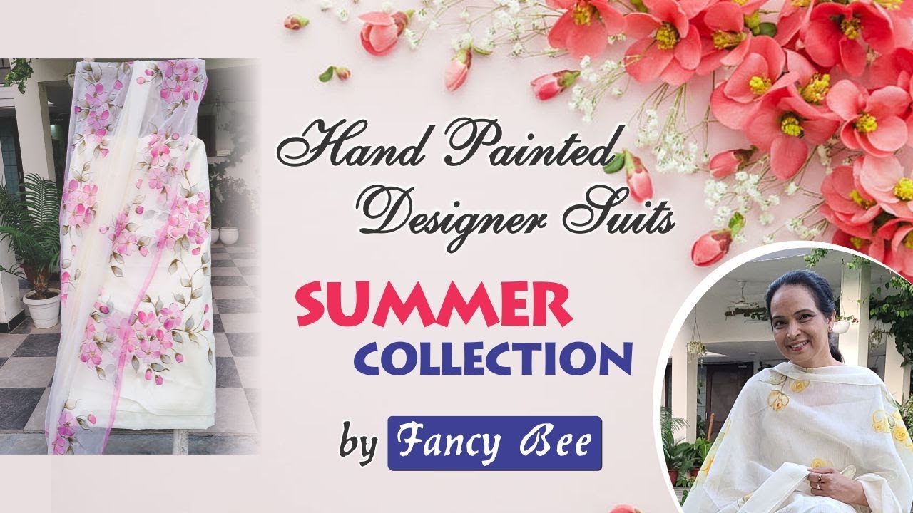 Summer collection hand-painted suits || Fancy Bee - YouTube