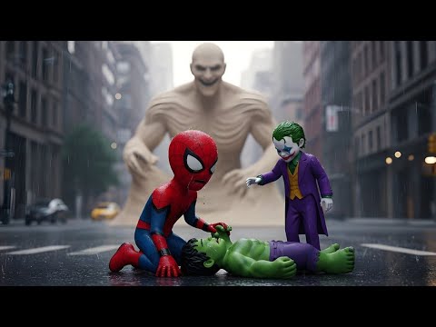 Unexpected Team-Up : Spider-Man & Hulk vs Sandman | Veo 3 AI Emotional Superhero Animation 