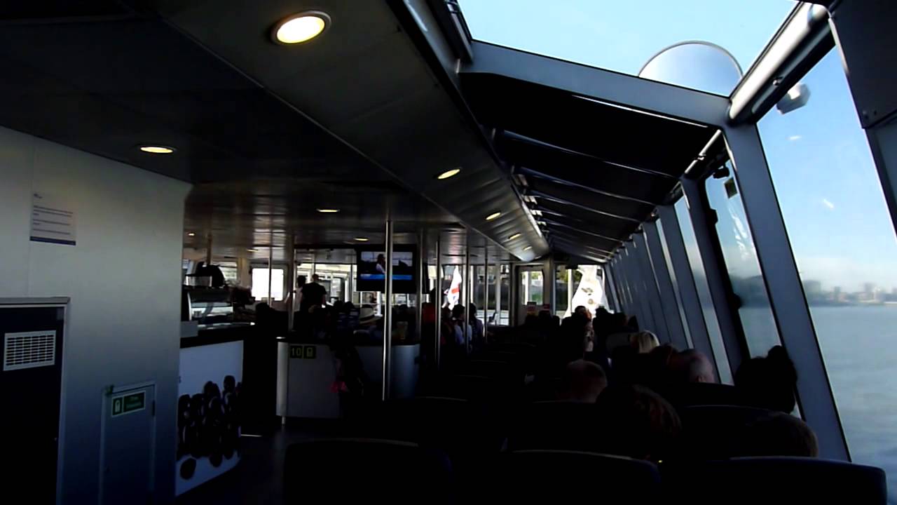 Inside the MBNA Thames Clippers AURORA CLIPPER in London - YouTube