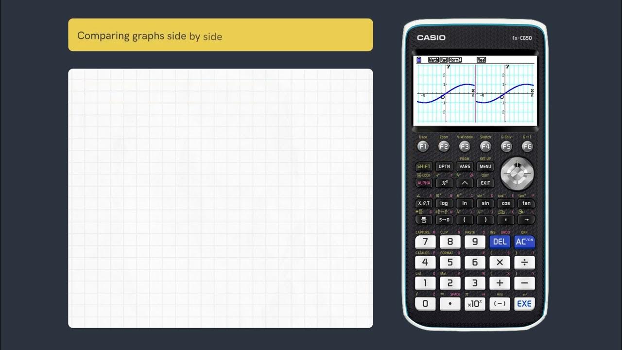 Casio Quick Skills: How to Draw Two Graphs Using Dual Screen - YouTube