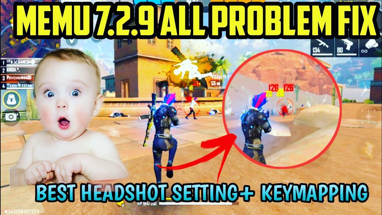 MEMU Latest Version Headshot Setting & Key mapping (7.2.9)😱 || Best ...