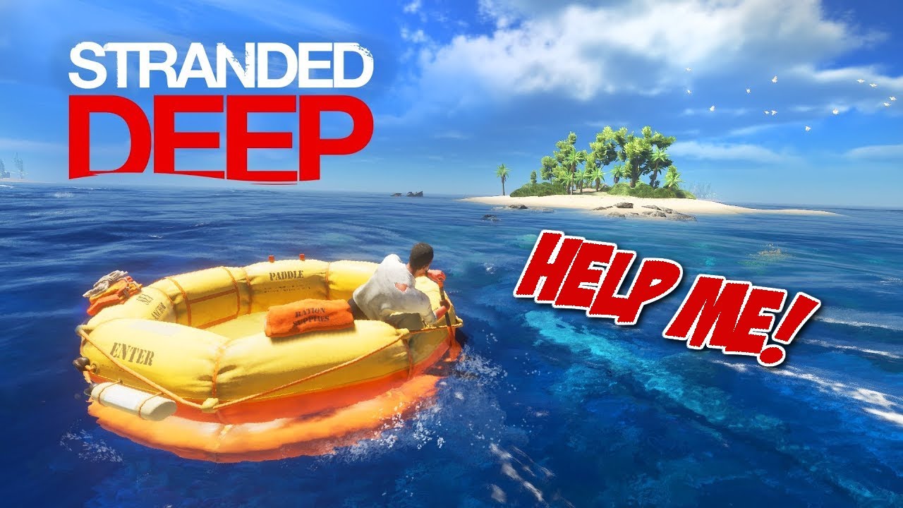 Stranded Deep - So...I'm stuck on an upturned raft hunted by a SHARK ...