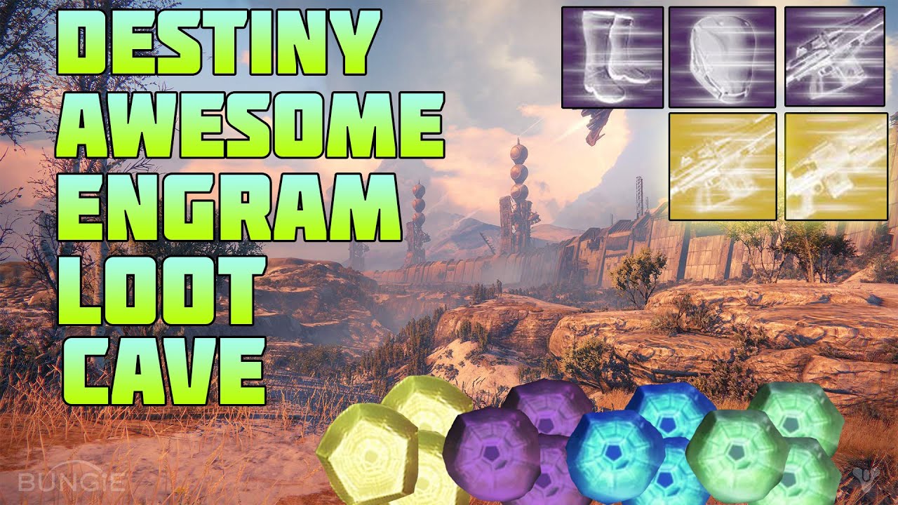 Destiny: Best Earth Loot Cave! Engrams! Legendary| Rares! 56.0 - YouTube