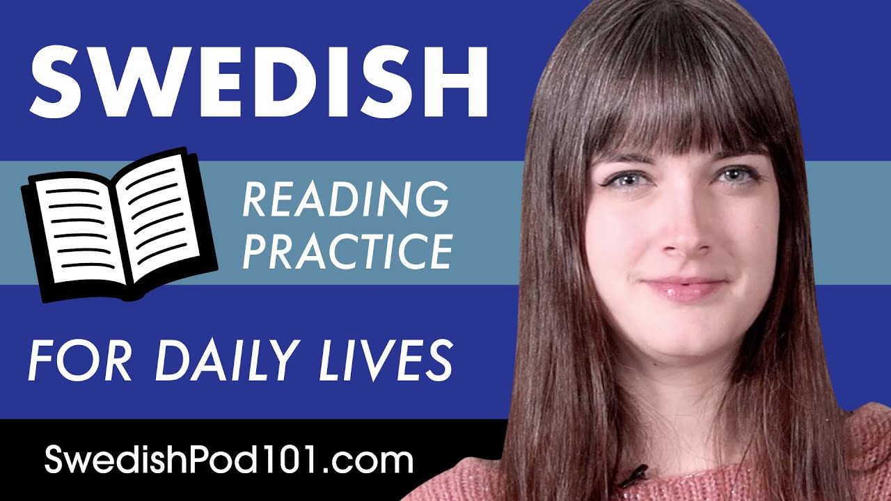 Swedish Reading Practice for ALL Learners - Swedish for Daily Life ...