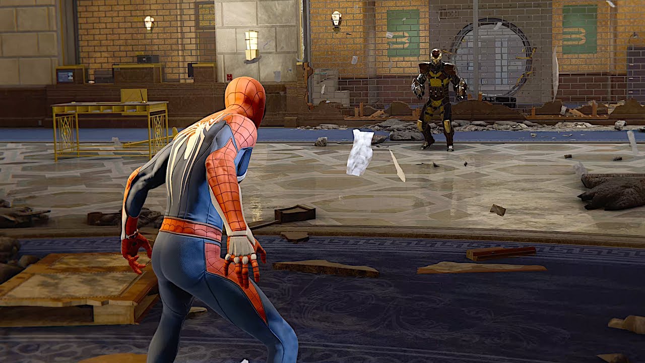 Spider-Man Stops Shocker from Robbing Bank - Marvel's Spider-Man PS5 ...