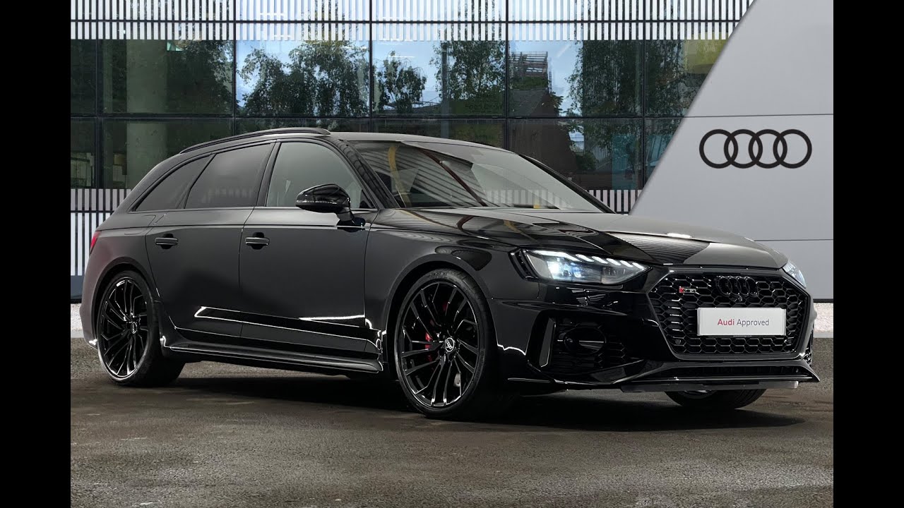 Audi RS4 Avant RS 4 Avant Carbon Black 450 PS tiptronic - YouTube