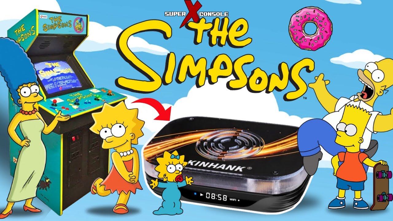 THE SIMPSONS ARCADE GAME ON THE SUPER CONSOLE X3 😮 - YouTube