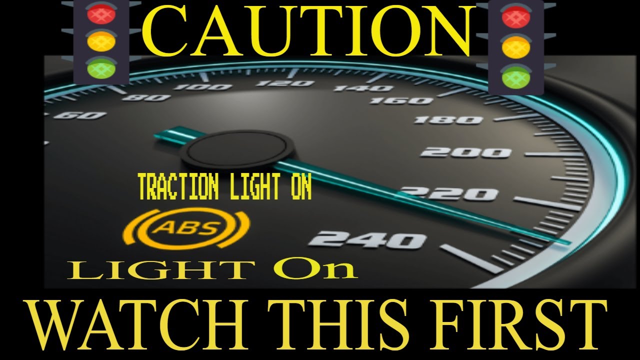 Abs Light Traction Control On - YouTube