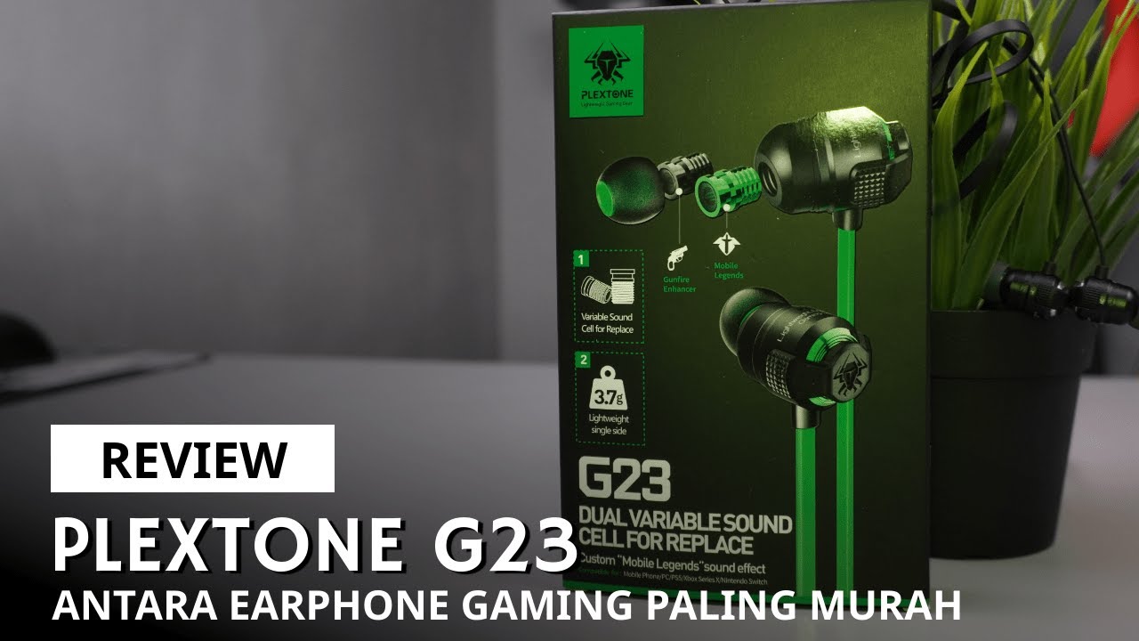 REVIEW | PLEXTONE G23 Earphone Murah Sedap Gaming Boleh Tukar Sound ...