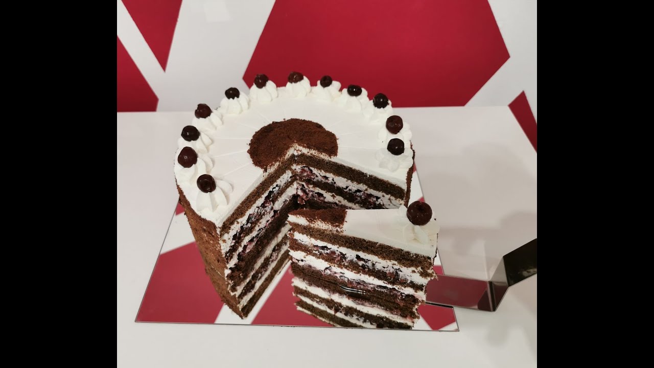 Švarcvald torta ( Schwarzwald Cake ) - YouTube