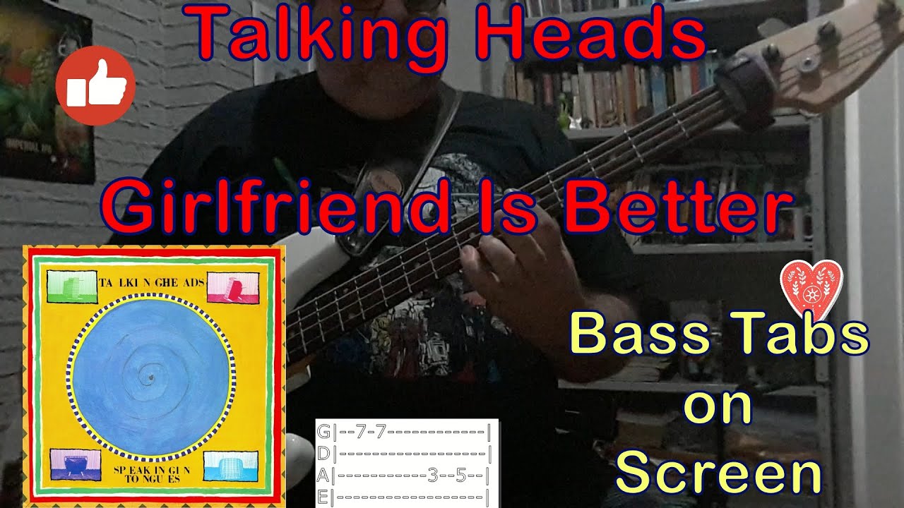 Talking Heads - Girlfriend Is Better (#basscover with tabs) - YouTube