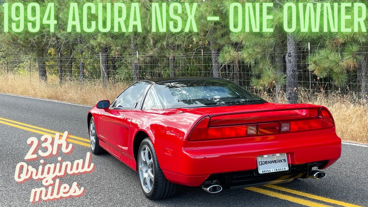 1994 Acura NSX - 1 Owner - 23K - Denwerks - Bring a Trailer - YouTube