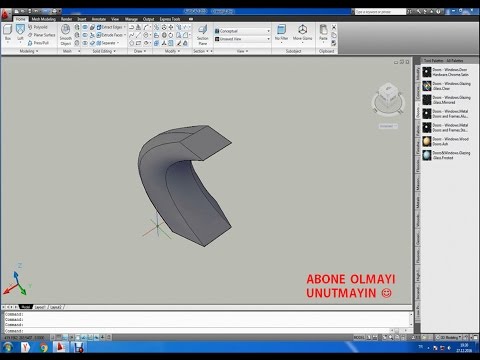 AUTOCAD 3 BOYUT - TUNA HOCA ( DERS 3)