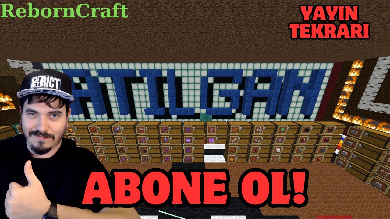 RebornCraft’ta Tekrar Sahnedeyim! 🎵 Minecraft Yayını (Müzik, Sohbet ...