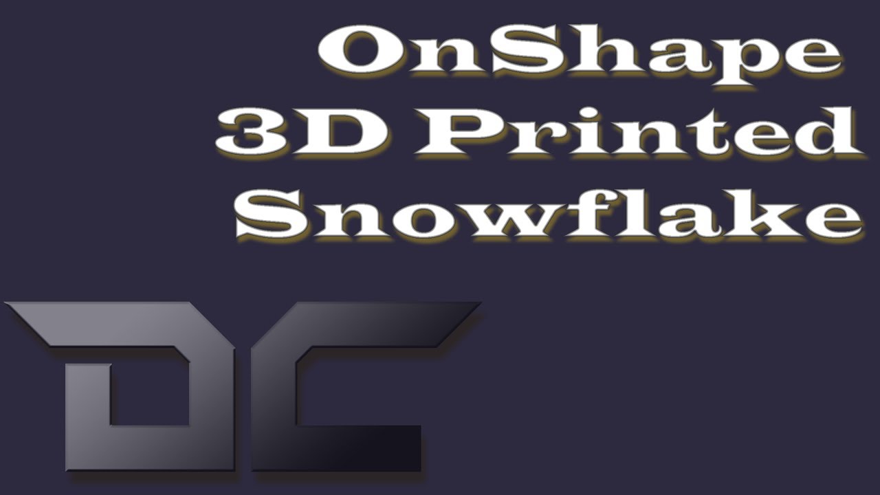 OnShape Snowflake Example - YouTube