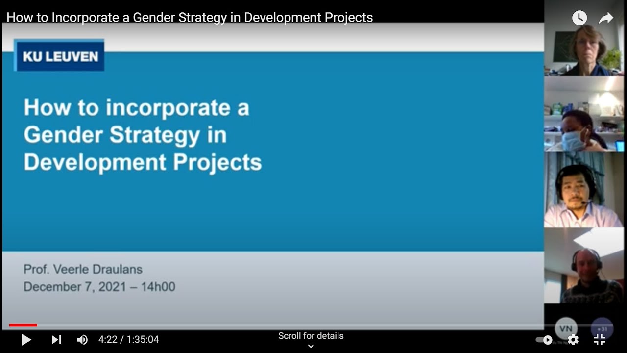 How to Incorporate a Gender Strategy in Development Projects - YouTube