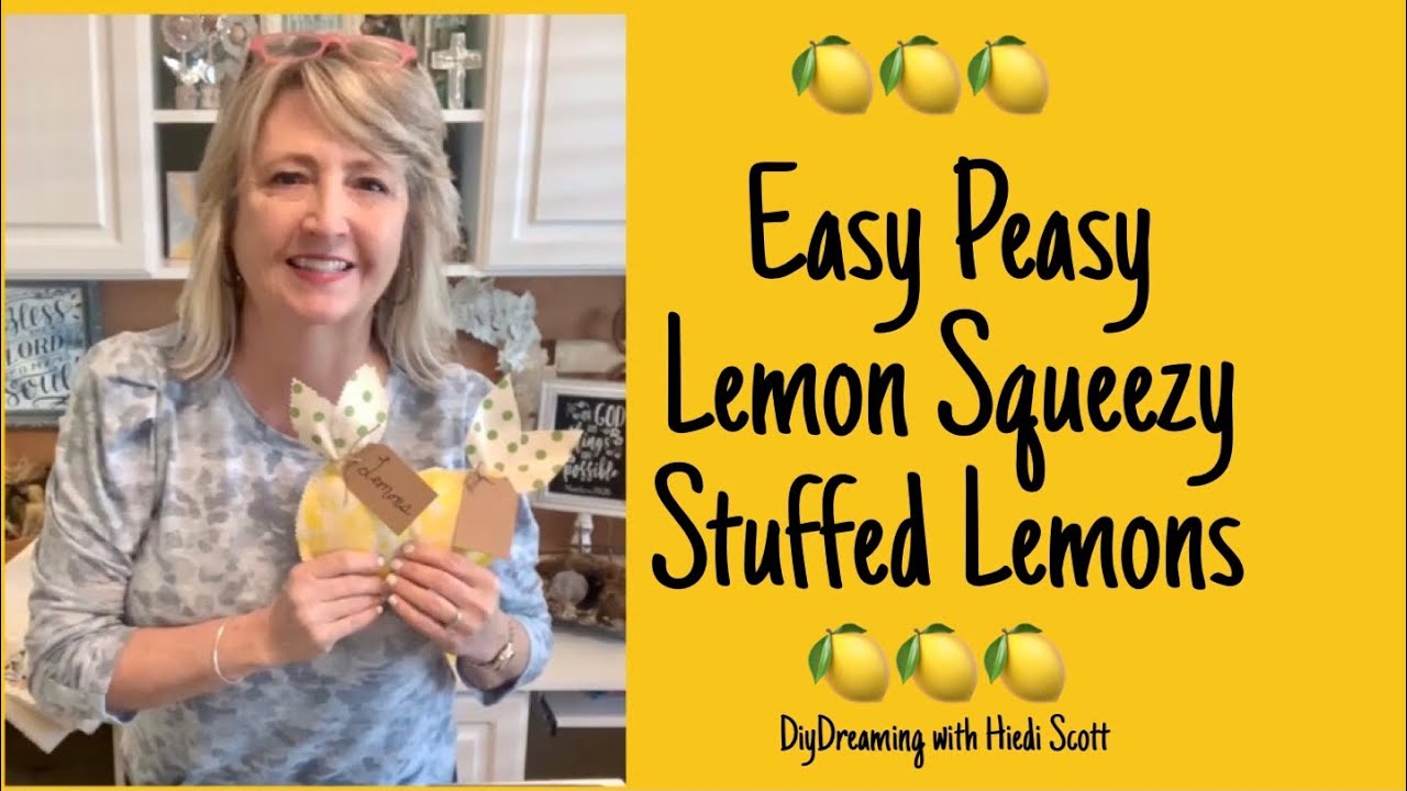Easy Peasy Lemon Squeezy Stuffed Lemons DIY | Magnolia Design Co - YouTube
