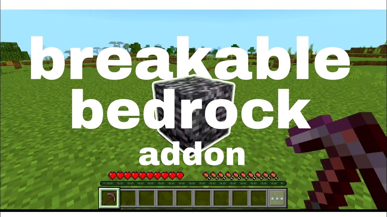 Breakable bedrock addon for minecraft pe 1.21 || Downloadnow - YouTube