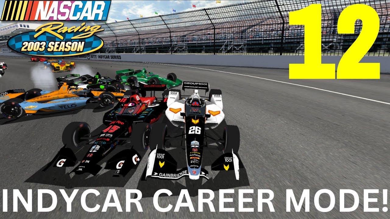 CHAOTIC TURN 1 AT THE INDY ROAD COURSE! // NR2003 IndyCar Career Mode ...