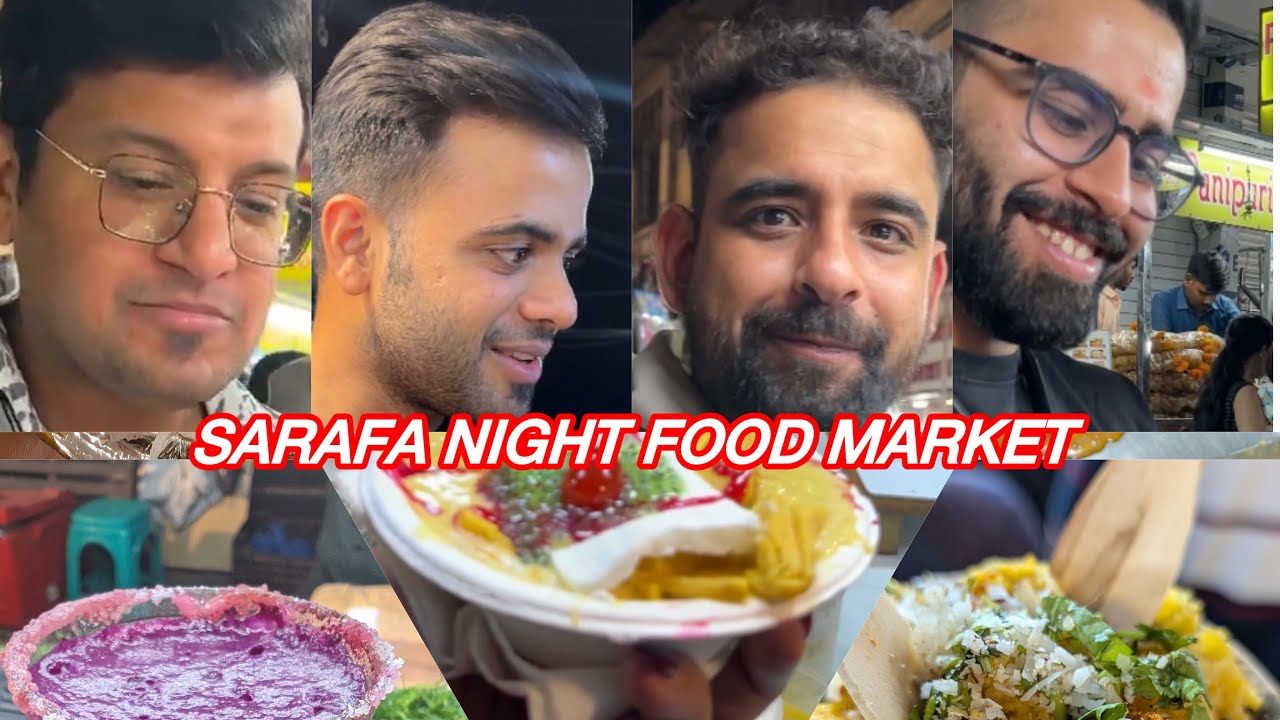 Sarafa Night Food Market & street food in Indore #sarafabazar # ...