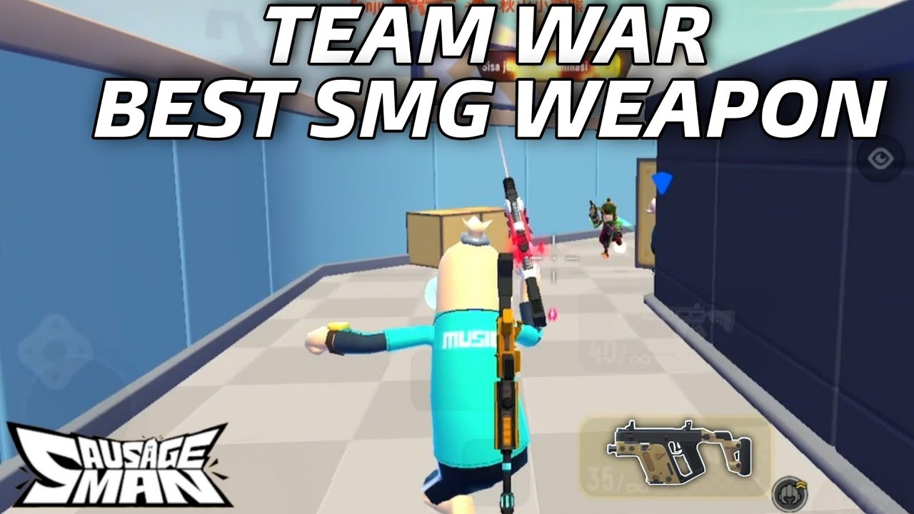 SAUSAGE MAN TEAM WAR BATTLE - MVP with SMG guns VEKTOR - YouTube