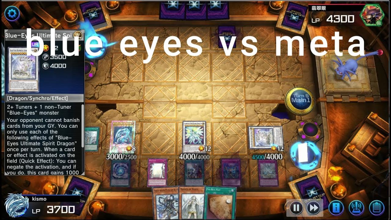 the new blue eyes support goes crazy blue eyes vs rank - YouTube