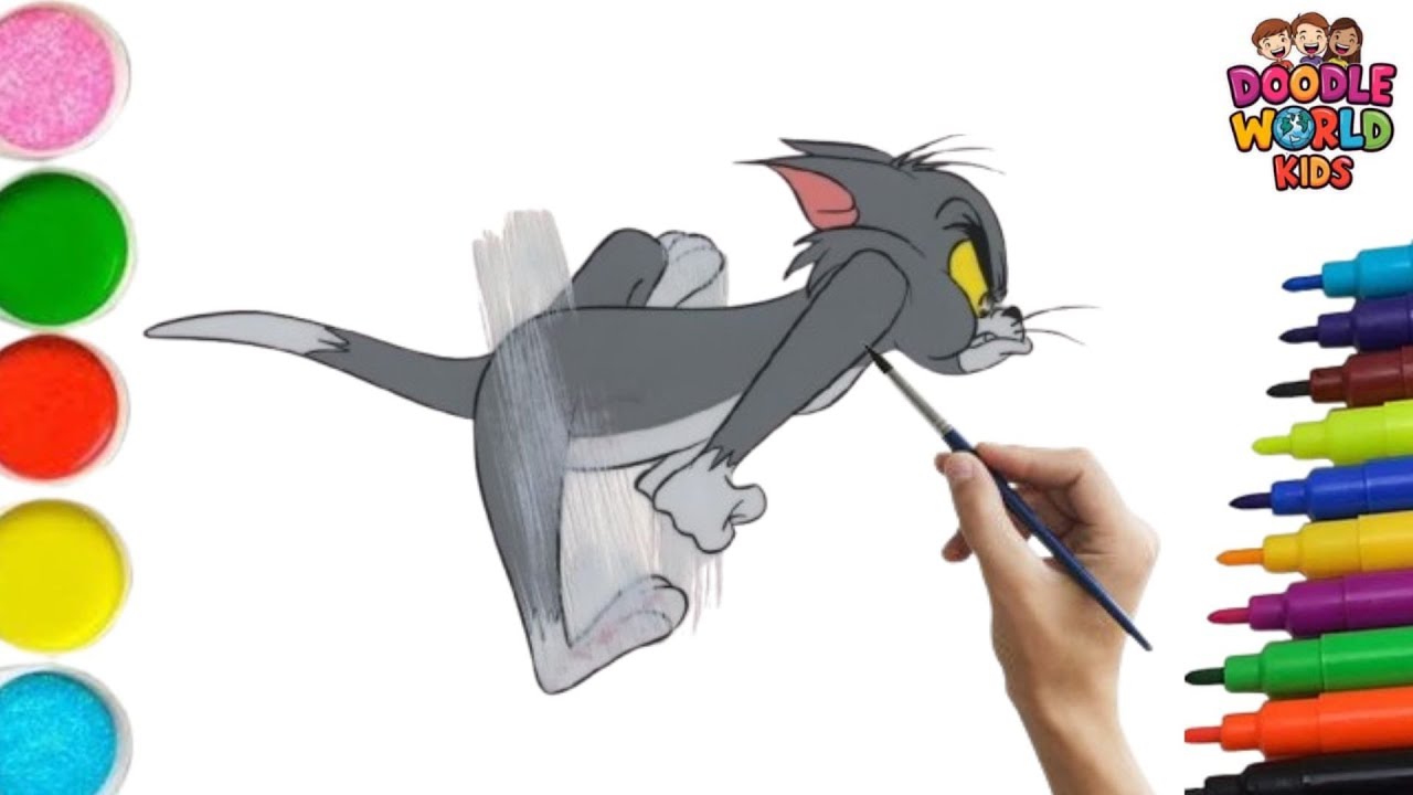 How to Draw Tom Step-by-Step | Muffin Man Nursery Rhyme Drawing for ...