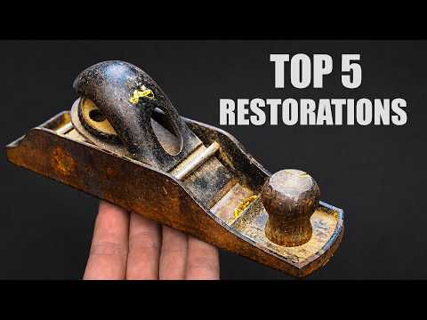 Top 5 Antique Woodworking Tools Restorations. Beautiful ASMR Restorations
