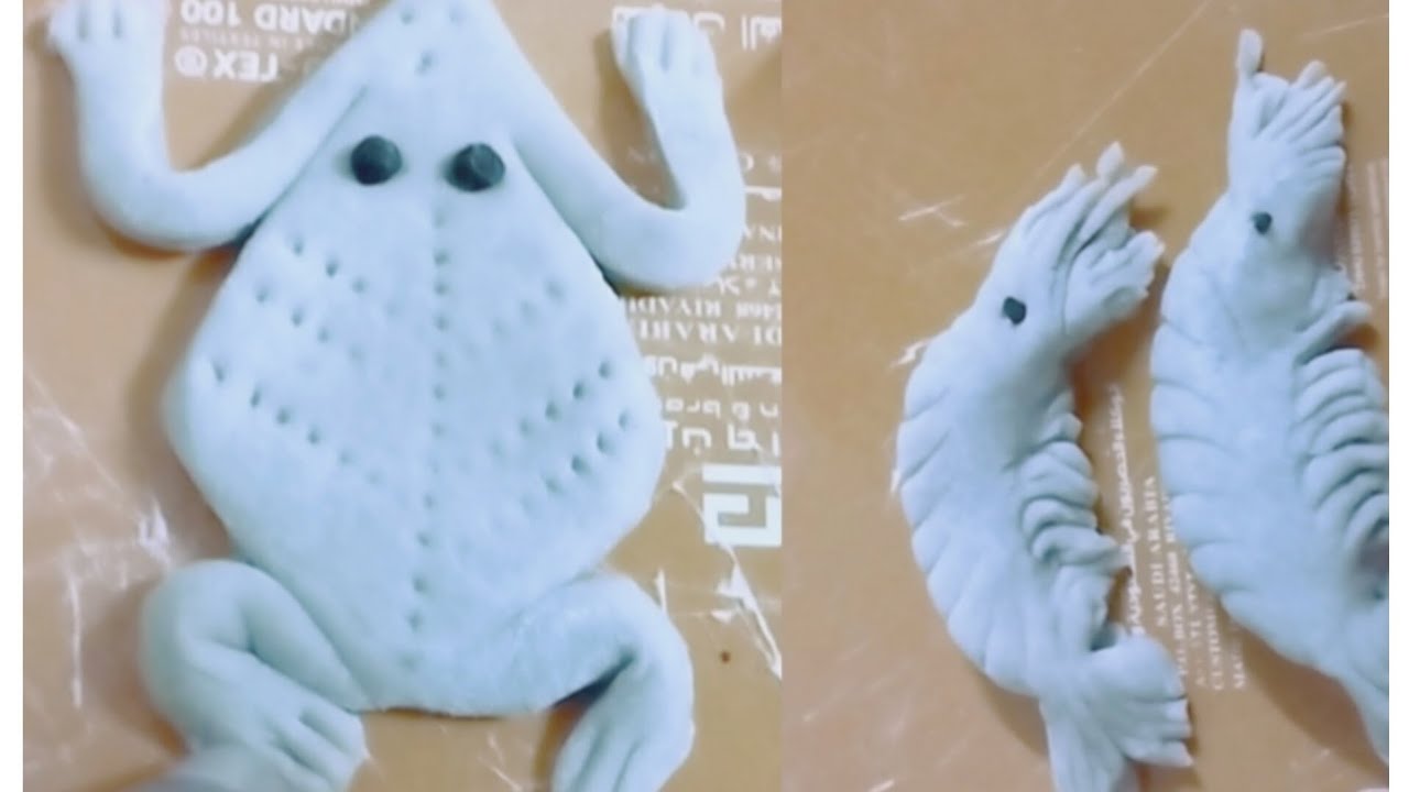 satisfying how to make prawn fish and frog with flour@WHNafisaIslam155 ...