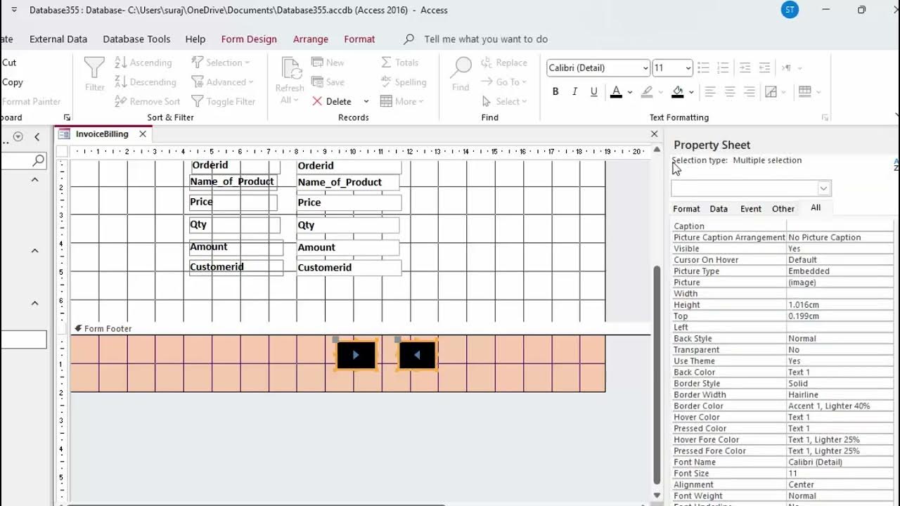How to create Software using Form in Ms Access || Creating form in Ms Access ...