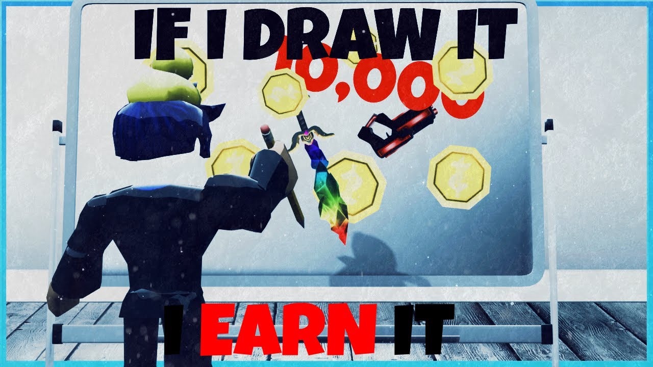 MM2, But Everything I DRAW, I EARN In Game... - YouTube