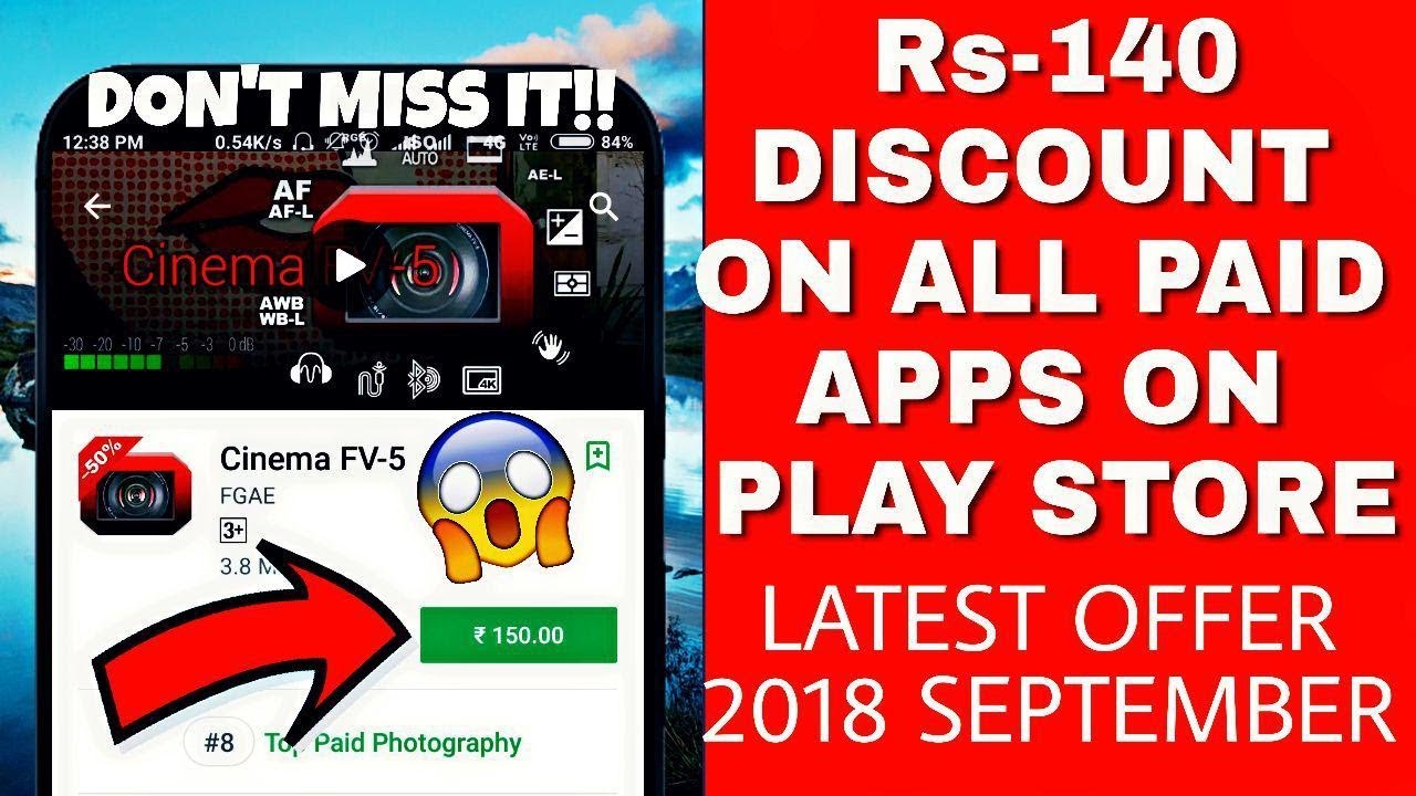 Rs 140 DISCOUNT ON ALL PAID APPS ON PLAYSTORE ,!GOOLE PLAY STORE NEW ...