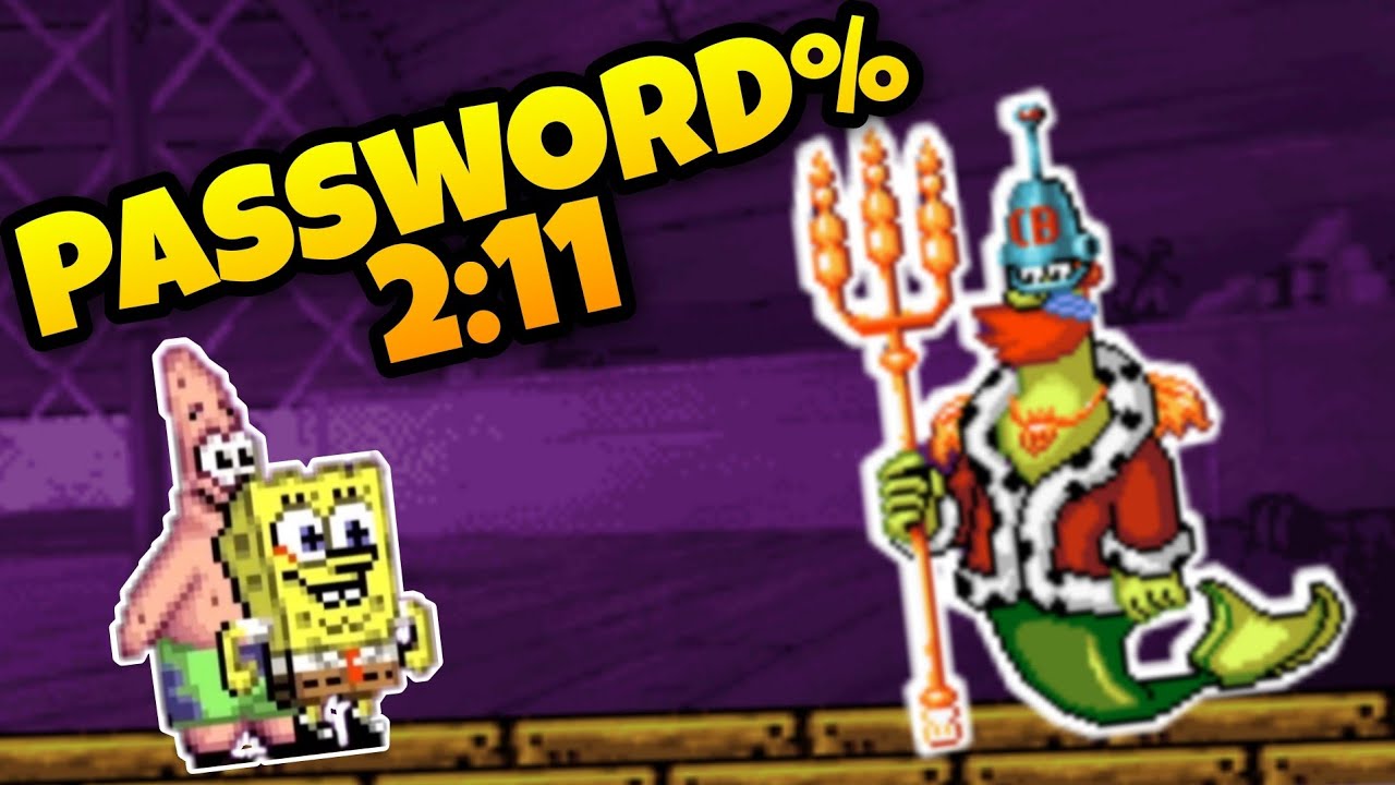 Password% in 2:11 - The Spongebob Squarepants Movie (Gba) - YouTube