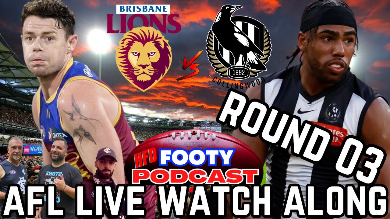 Brisbane Lions Vs Collingwood Magpies Round 03 Afl Live Watch Along