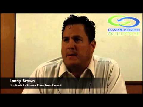 Lanny Brown for Queen Creek Town Council 2014 - Question 8 - YouTube