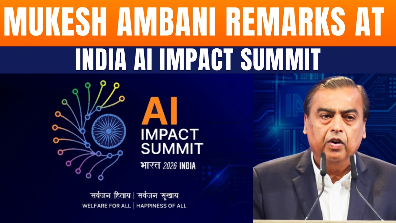 LIVE: Reliance Chairman & MD Mukesh Ambani Addresses India AI Impact ...
