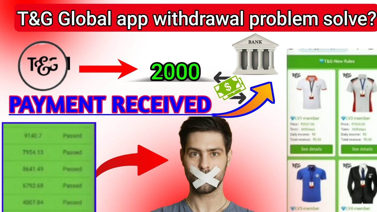 TG Global App withdrawal problem | TG Global App Today Withdrawal Proof ...