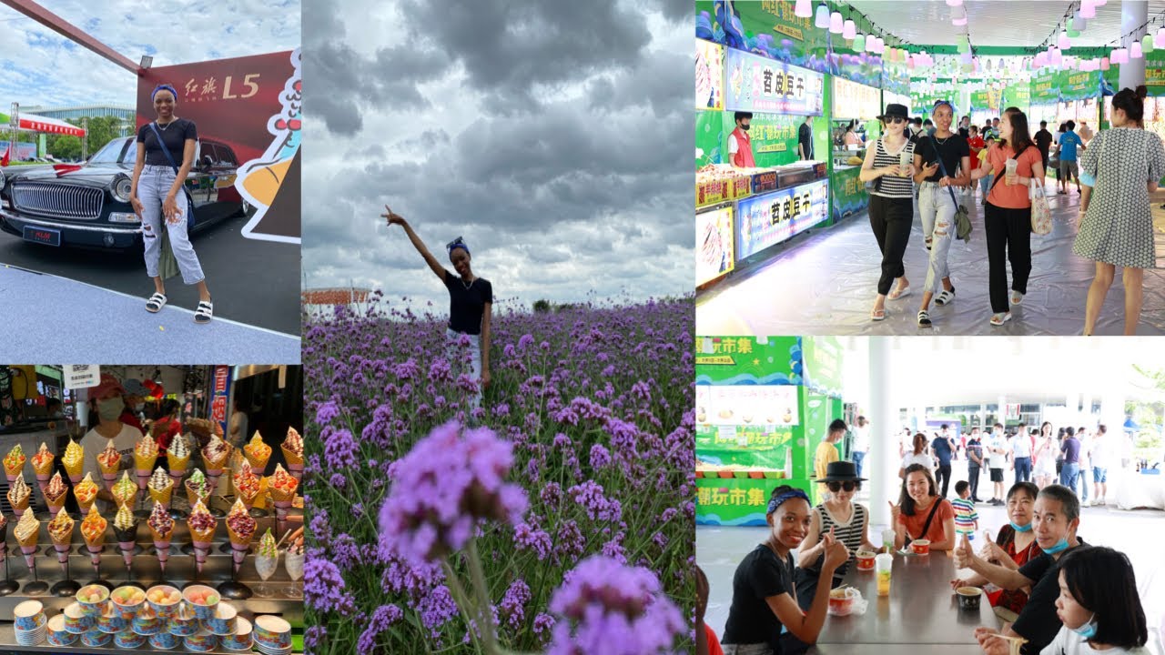 Food festival in China | Seeing the amazing modern bridge | Flower ...