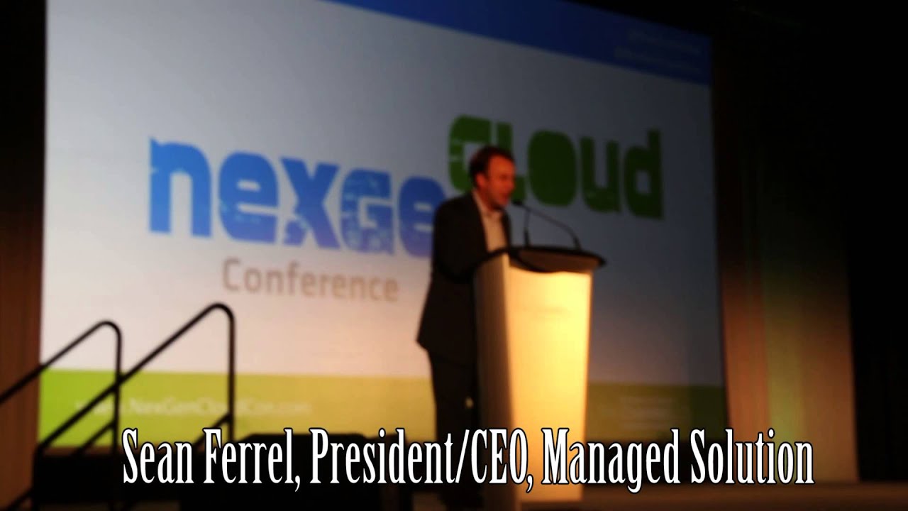 Sean Ferrel Speaking at 2015 NexGen Cloud Conference - YouTube