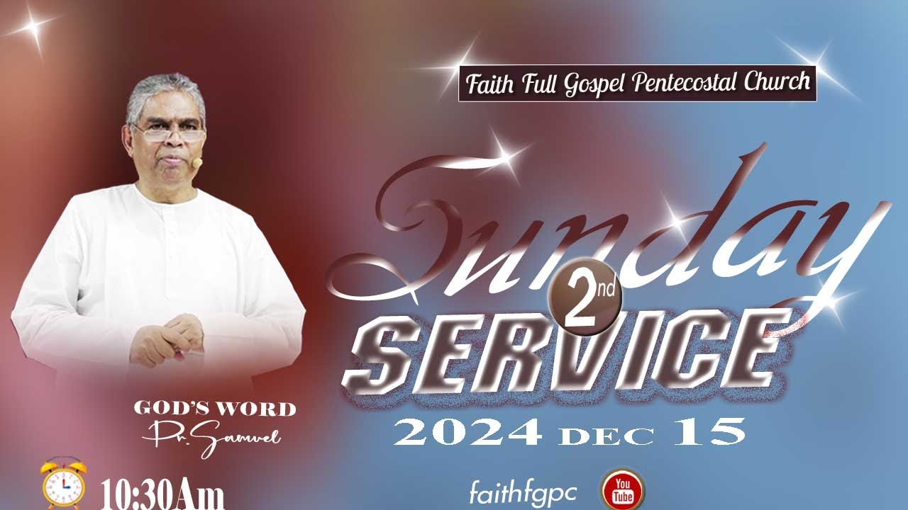Faith FGPC Live 15-12-2024 | ஞாயிறு இரண்டாம் ஆராதனை | SUNDAY 2nd ...