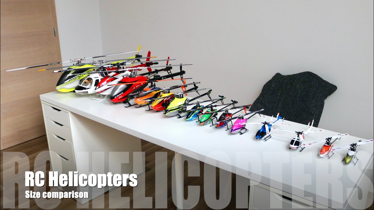RC Helicopter Size Comparison - From XK K100 to ALZRC FAST DEVIL 420 🚁 ...