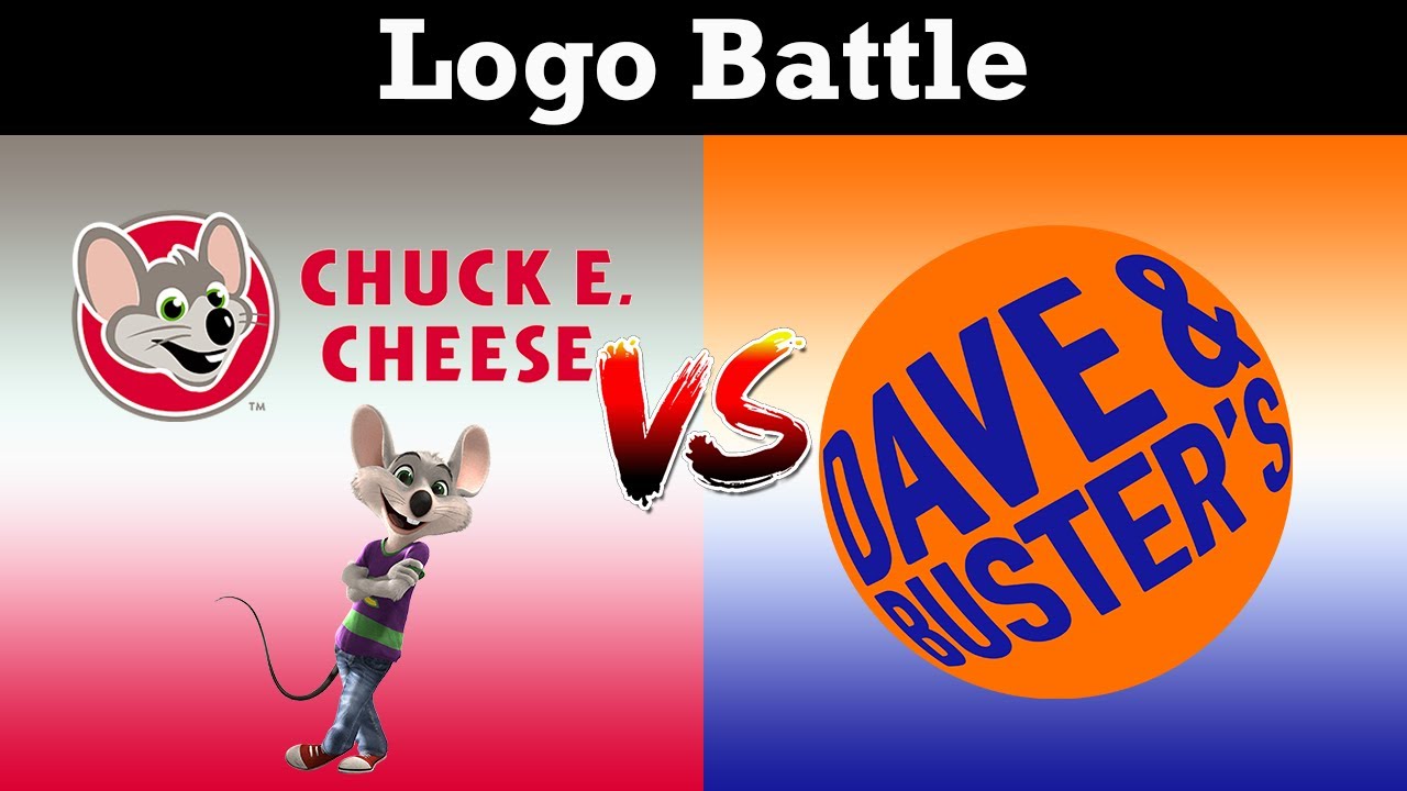 Chuck E. Cheese VS Dave & Buster's - Logo Battle - YouTube