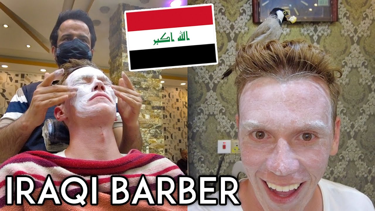 Iraqi Barber Experience in BASRA, IRAQ - YouTube